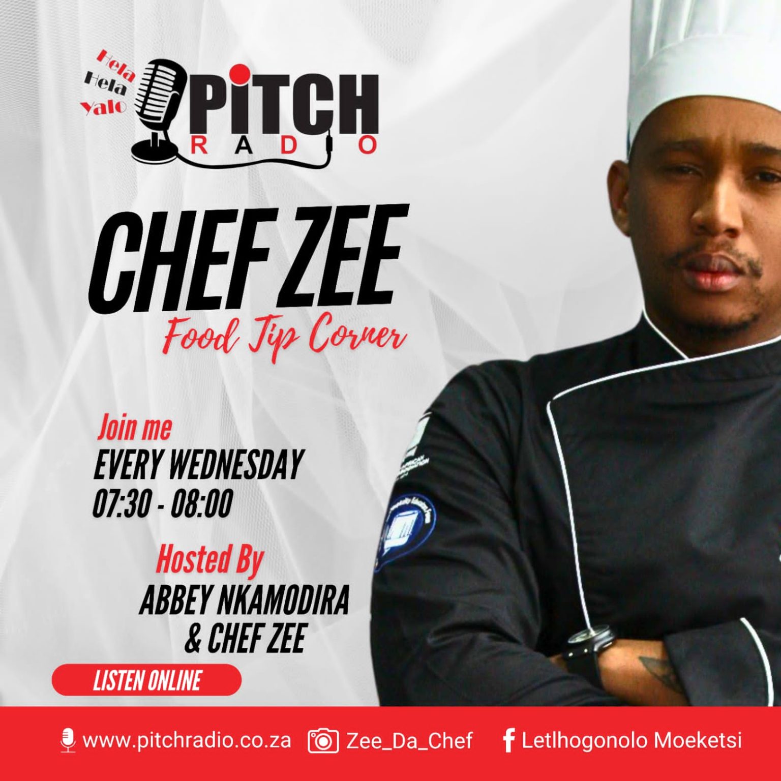 “Food Tips Corner” with Chef Zee and Abbey Molamu – Pitch Radio